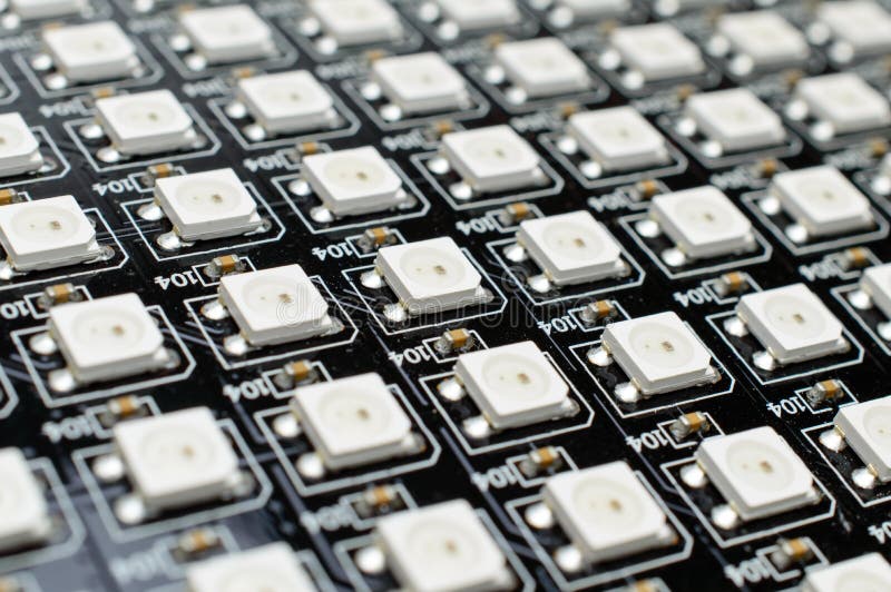 RGB LED Matrix - Macro Photo. Stock Photo - Image of colors, ambient ...