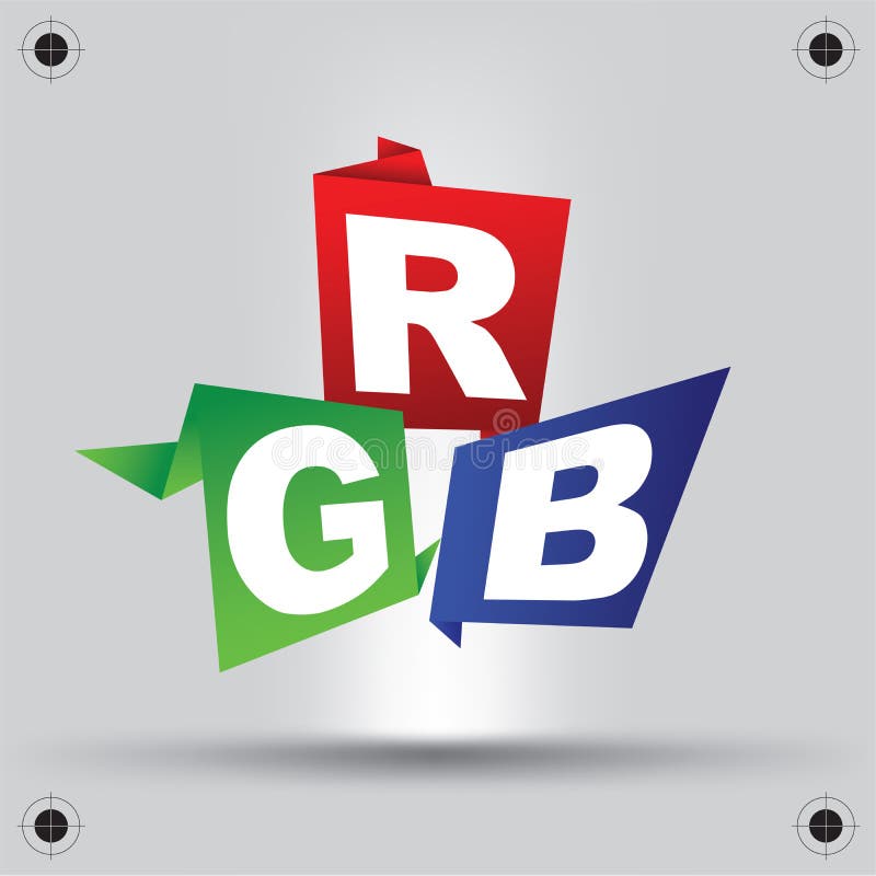 RGB Letters Design Art Image Stock Vector - Illustration of black ...