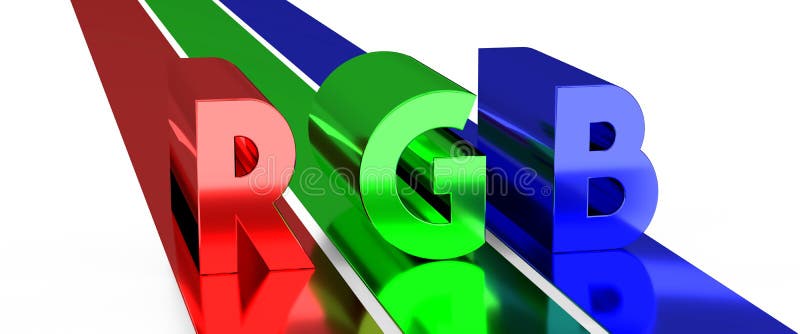 RGB Letters - Red, Green, Blue Colors Stock Illustration - Illustration ...