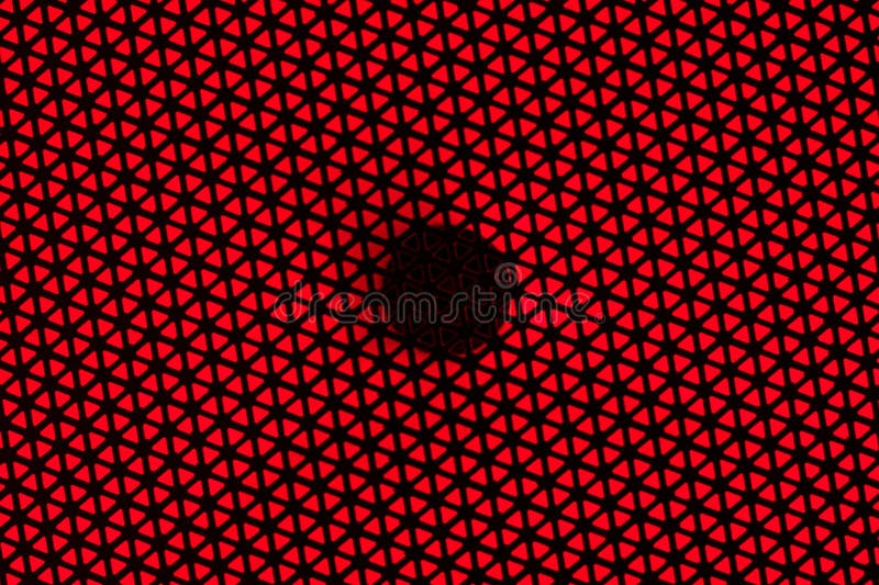 RGB Light Speaker Protective Cover Texture on Red Background Stock ...