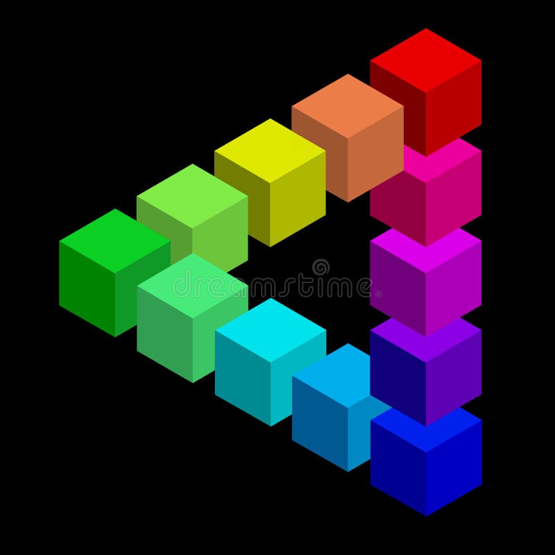 RGB Optical Illusion Boxes for Color Theory Learning Material Stock ...