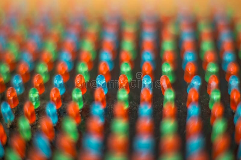 RGB Side Light-emitting Dip Diodes Stock Image - Image of bright, color ...