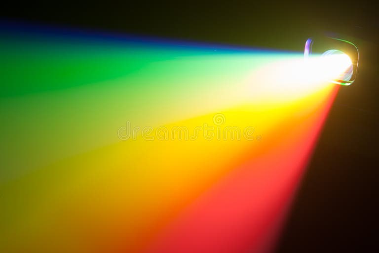 Rgb Spectrum Light of Projector Stock Photo - Image of color, mist ...