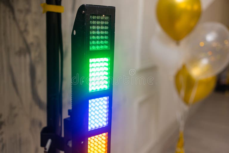 Rgb Spectrum Light of Projector Lighting for the Event. Stock Image ...
