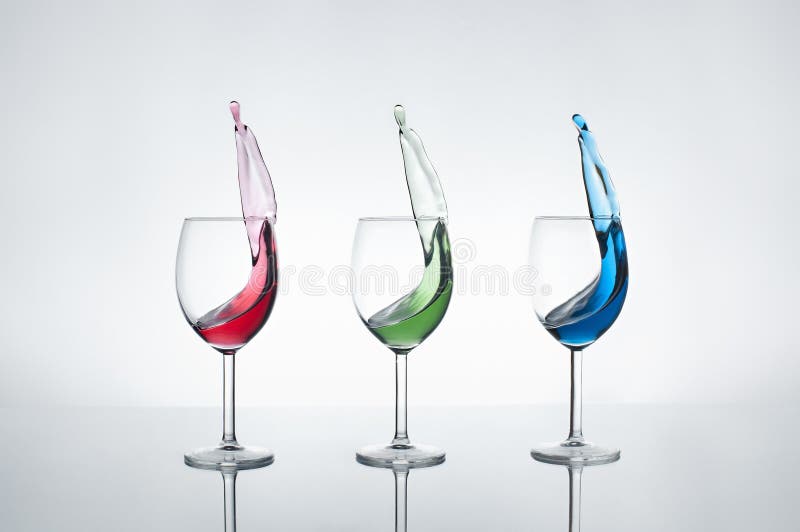 RGB splashes stock photo. Image of glasses, collection - 90030102