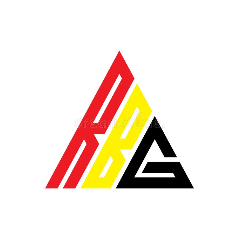 RGB Triangle Monogram Logo Design, Vector Template Stock Vector ...