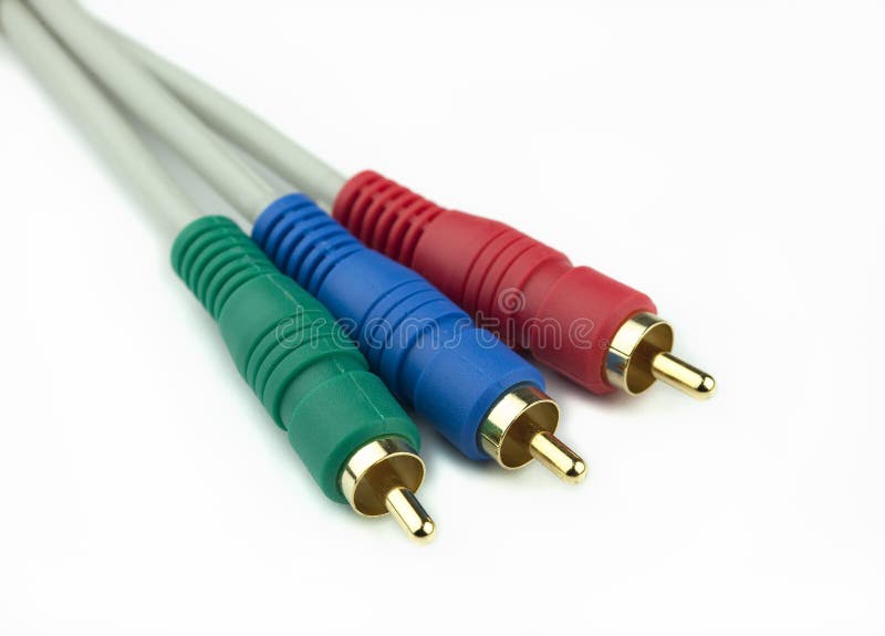 RGB video cables stock photo. Image of green, television - 11851346