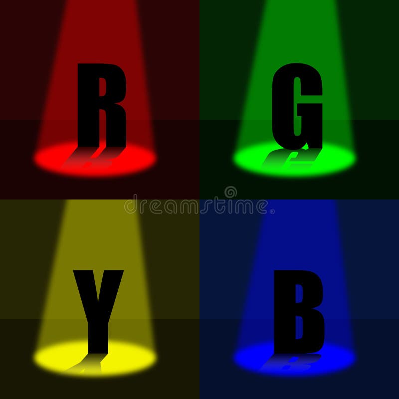 RGBY Presentation stock illustration. Illustration of basic - 13882095