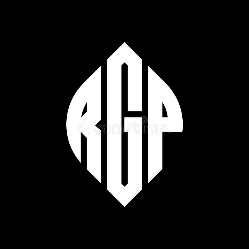 Rgp Circle Letter Logo Design With Circle And Ellipse Shape Rgp Ellipse Letters With