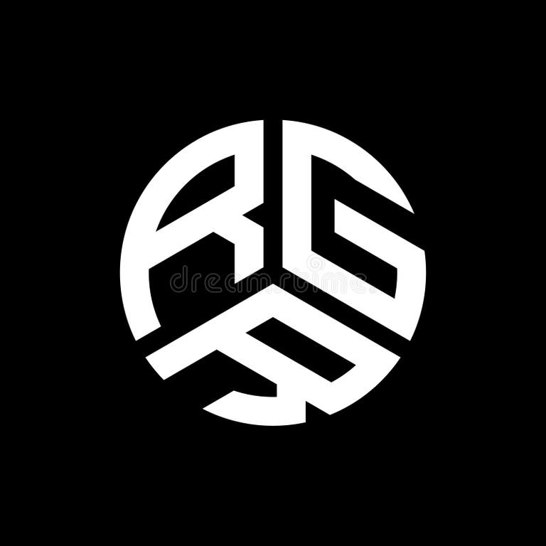 RGR Letter Logo Design on Black Background. RGR Creative Initials ...