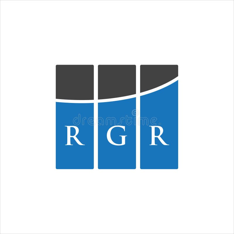 RGR Letter Logo Design on WHITE Background. RGR Creative Initials ...