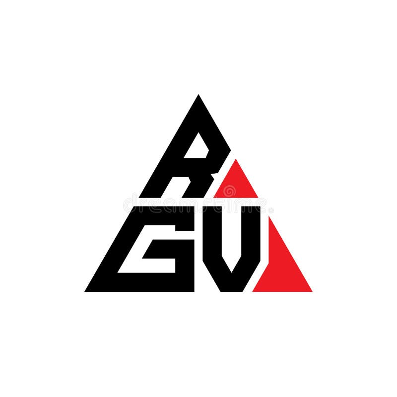 RGV Triangle Letter Logo Design with Triangle Shape. RGV Triangle Logo ...