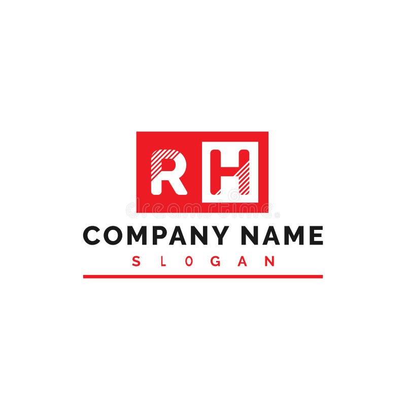 RH Logo Design. RH Letter Logo Vector Illustration - Vector Stock ...