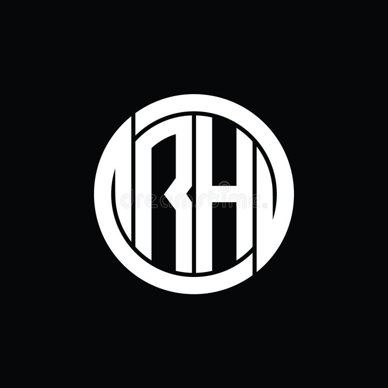 RH Logo Monogram Shield Inside Circle Shape Vector Images Design ...