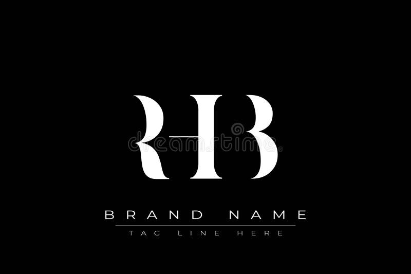 RHB Abstract Letter Logo Design Stock Vector - Illustration of modern ...