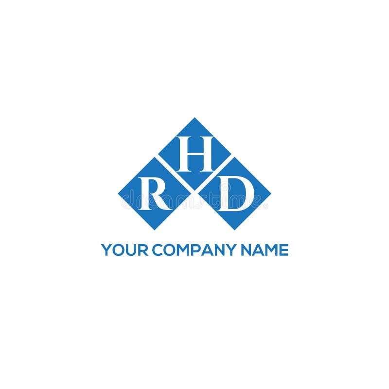 RHD Letter Logo Design on WHITE Background. RHD Creative Initials ...