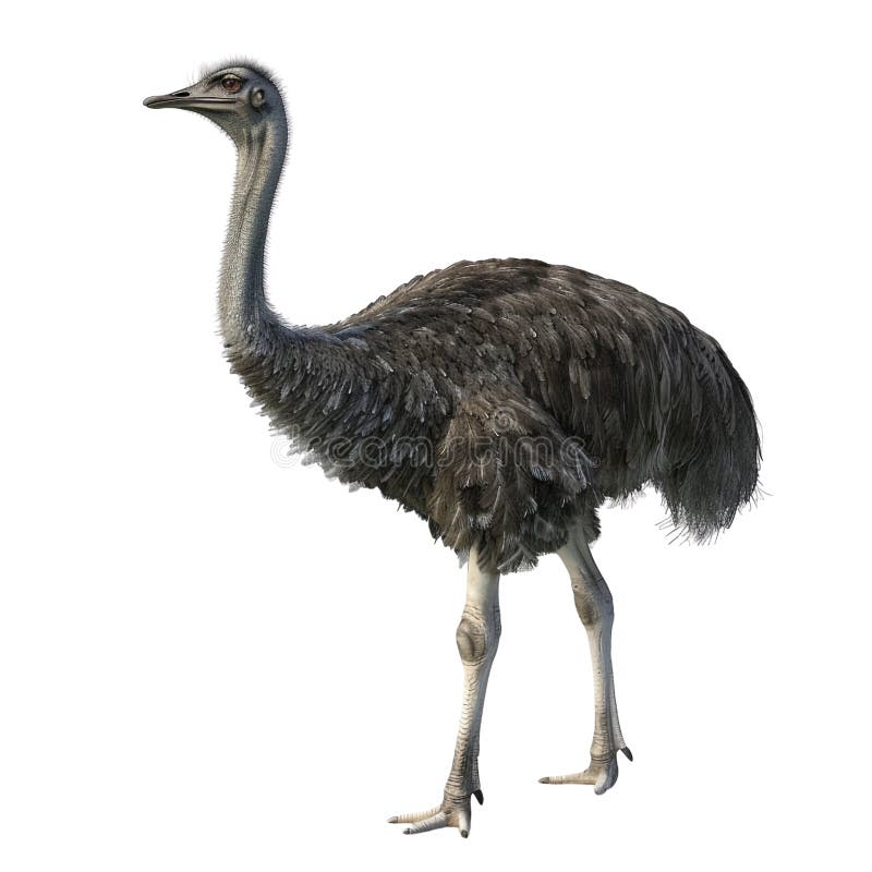 Rhea Bird Portrait stock illustration. Illustration of tropical - 349333160