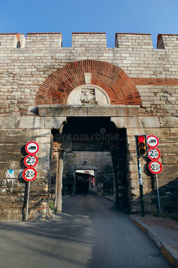 Rhegion Gate in Istanbul stock image. Image of ancient - 22263143