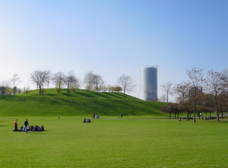Rheinaue Park in Bonn, Germany Stock Image - Image of life, april: 12264063