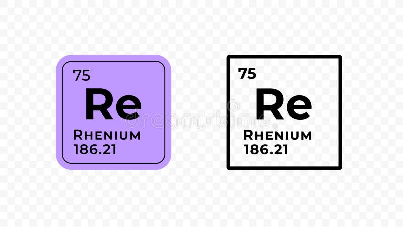Rhenium, Chemical Element of the Periodic Table Vector Stock Vector ...