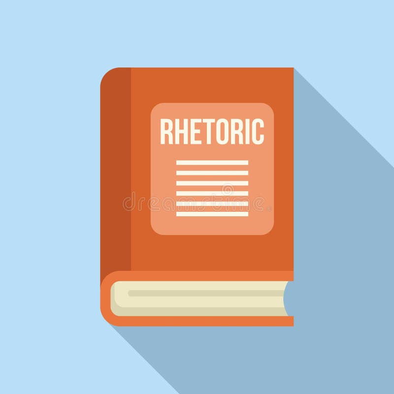 Rhetoric Book Illustration on Blue Background Stock Vector ...