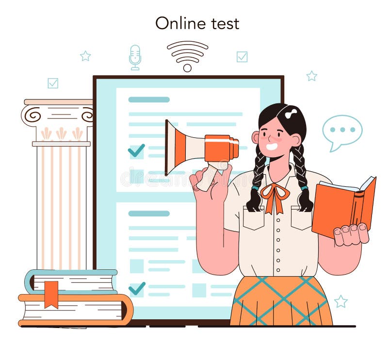 Speaking Test Stock Illustrations – 386 Speaking Test Stock ...