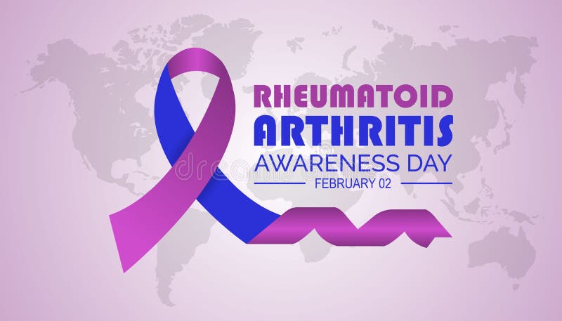 February is Rheumatoid Arthritis Awareness Day. Stock Vector ...
