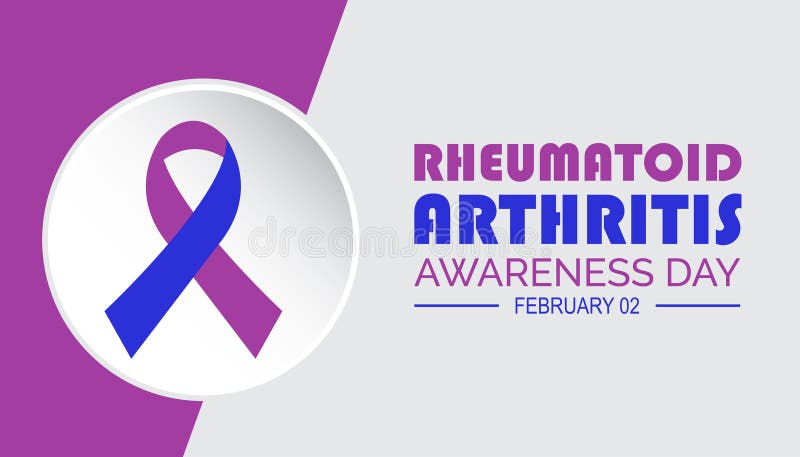 February is Rheumatoid Arthritis Awareness Day. Stock Vector ...