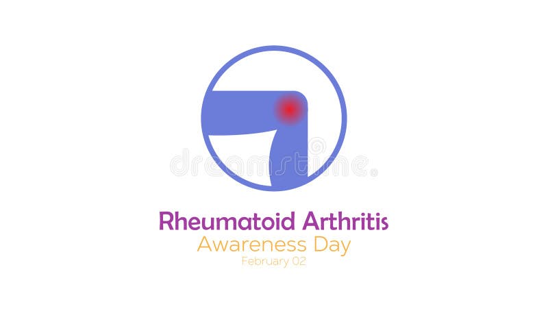 February is Rheumatoid Arthritis Awareness Day. Stock Vector ...