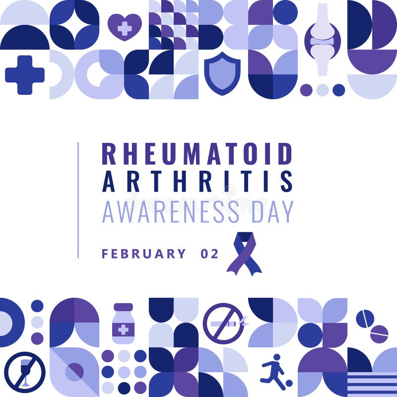 Rheumatoid Arthritis Awareness Day Post Stock Vector - Illustration of ...