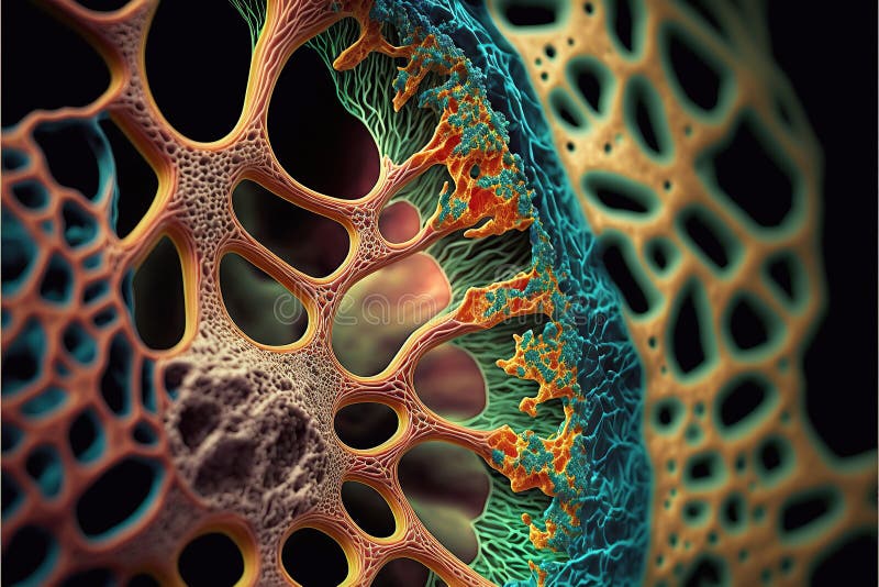 Rheumatoid Arthritis Under Microscope View. Stock Illustration ...