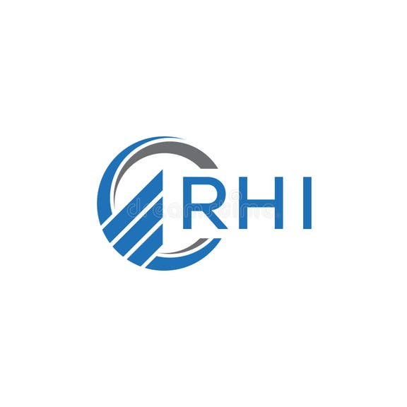 RHI Abstract Technology Logo Design on White Background. RHI Creative ...