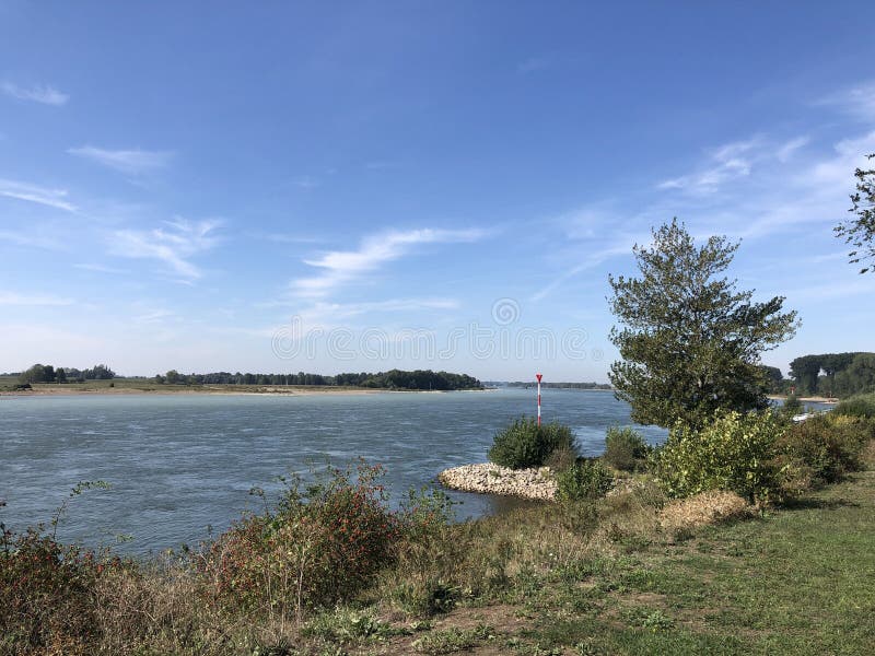 The Rhine River at Wesel am Rhein Stock Image - Image of wesel, rhein ...