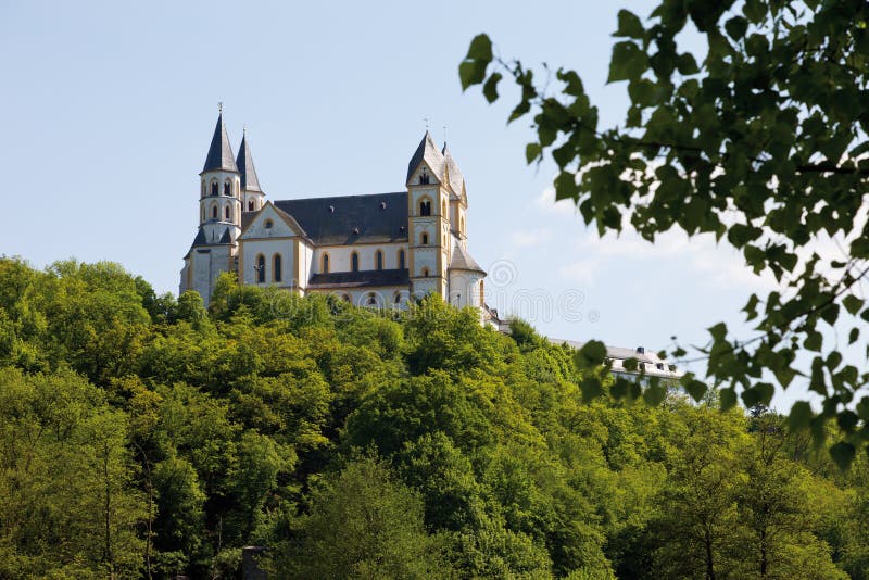 Rhineland-Palatinate,View of Arnstein Abbey Stock Photo - Image of lush ...