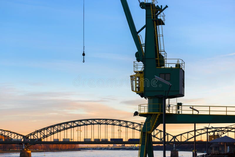 Rhiner River Evening View in Cologne Germany Editorial Photo - Image of ...
