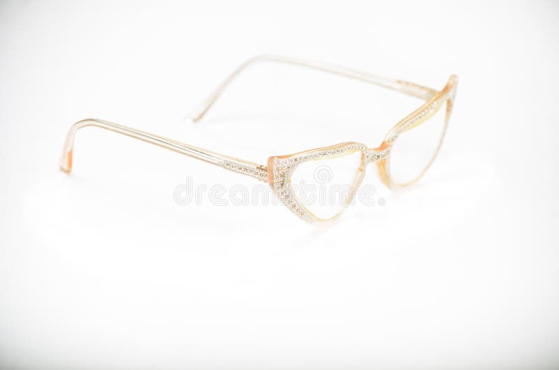 Rhinestone Cat Eye Glasses stock photo. Image of eyewear - 49633348