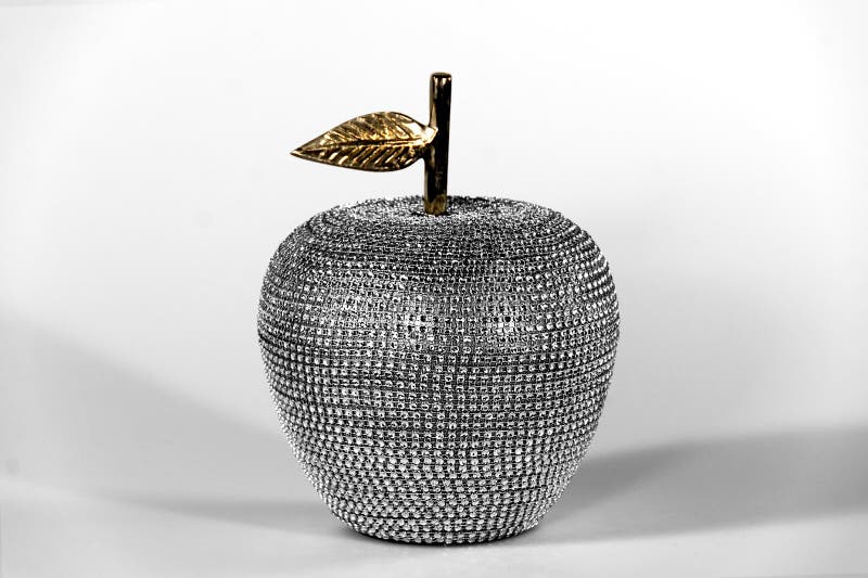 Rhinestone Studded Apple Home Decor Stock Image - Image of gift ...