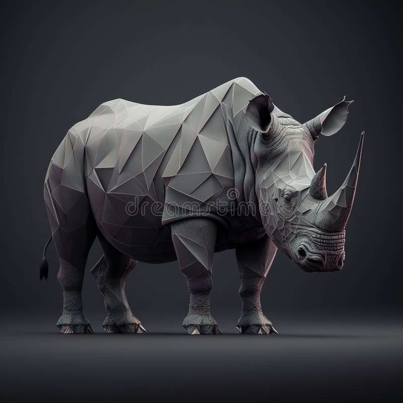 Geometric Rhino Stock Illustrations – 524 Geometric Rhino Stock ...