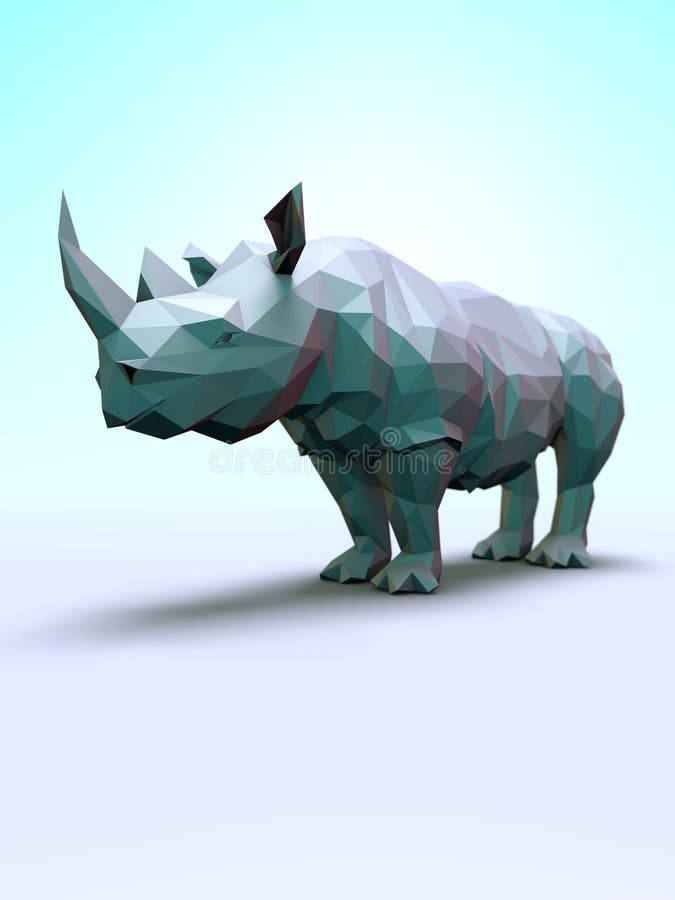 Rhino stock illustration. Illustration of wild, large - 66702555