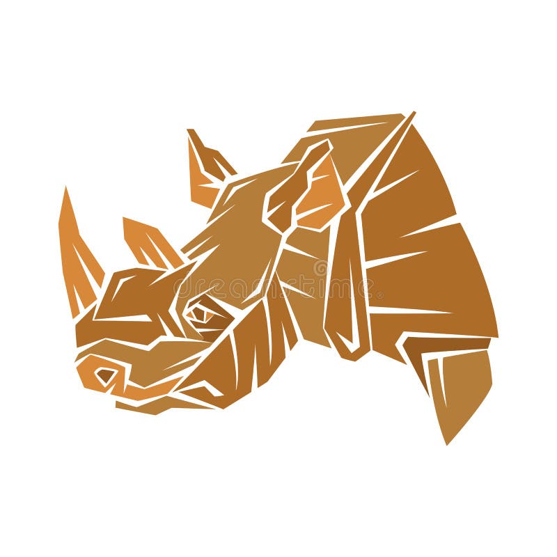 Geometric Rhino Stock Illustrations – 436 Geometric Rhino Stock ...