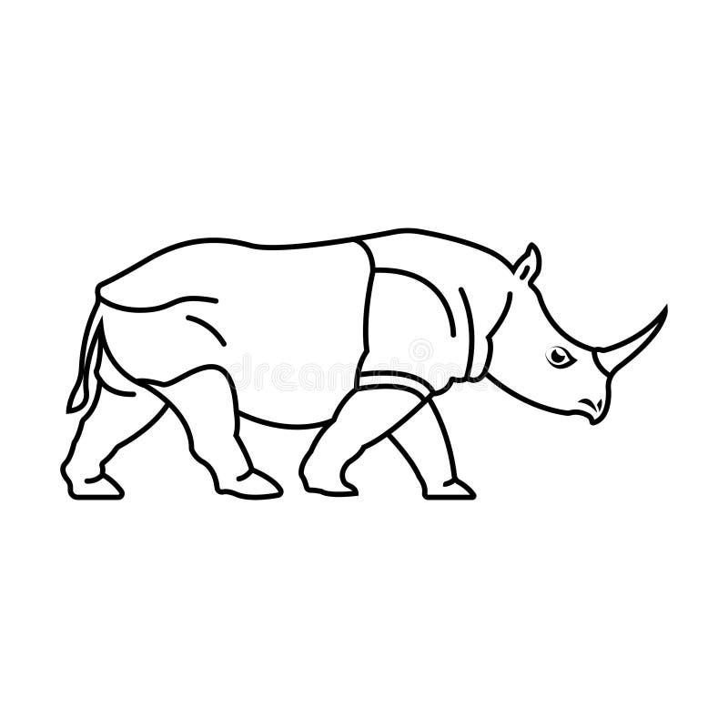 Rhino icon Design stock vector. Illustration of isolated - 349746888