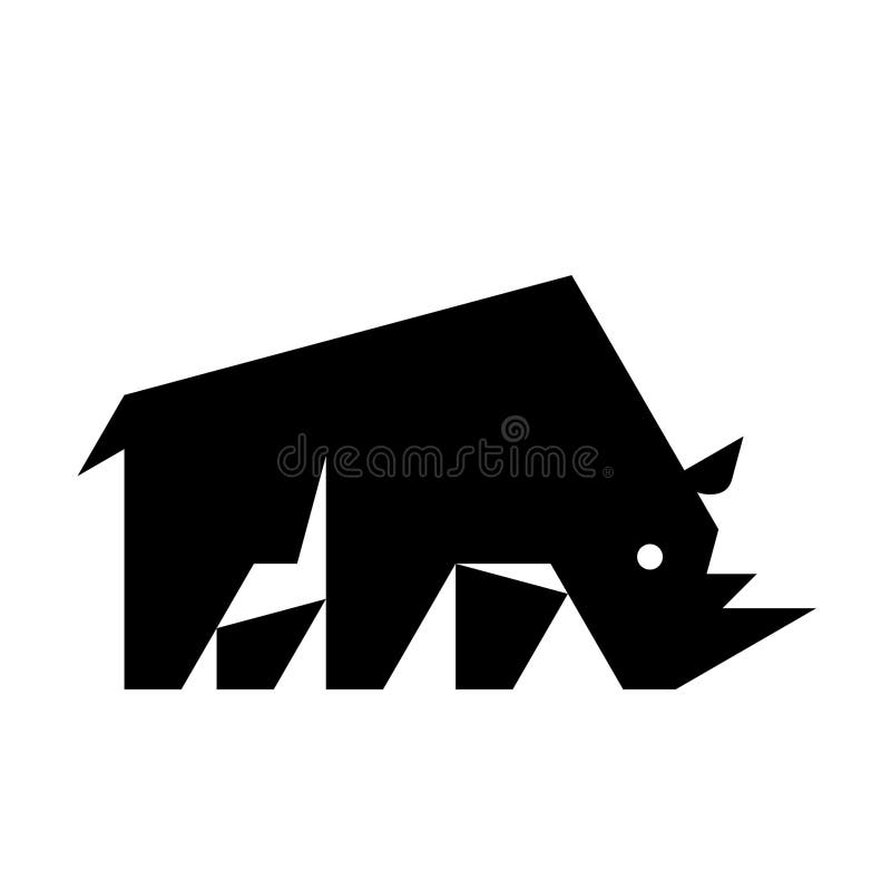 Rhino logo stock vector. Illustration of rhinoceros - 316811031
