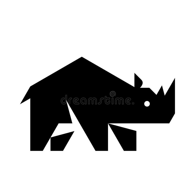 Rhino logo stock vector. Illustration of silhouette - 316811030