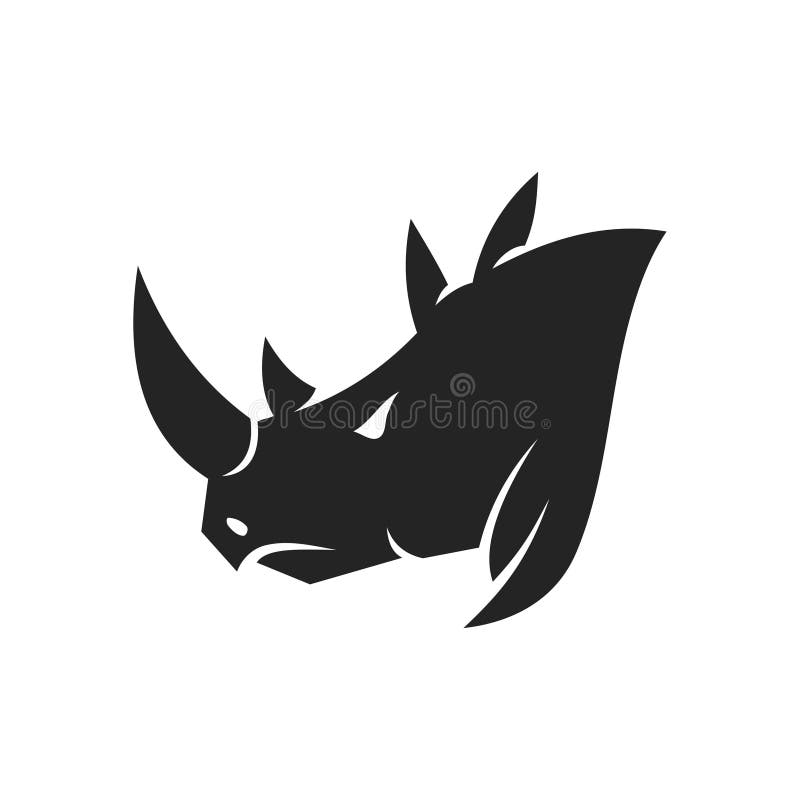Rhino Logo Template Isolated. Brand Identity. Icon Abstract Vector ...