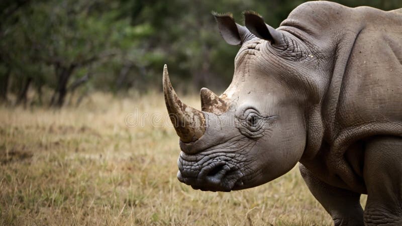 Rhino Wallpaper in 8K Desktop Generated in Ai Stock Photo - Image of ...