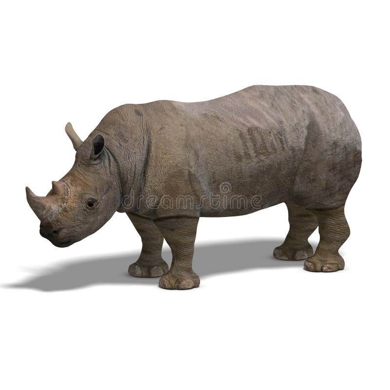 Rhinoceros Rendering Stock Illustrations – 270 Rhinoceros Rendering ...