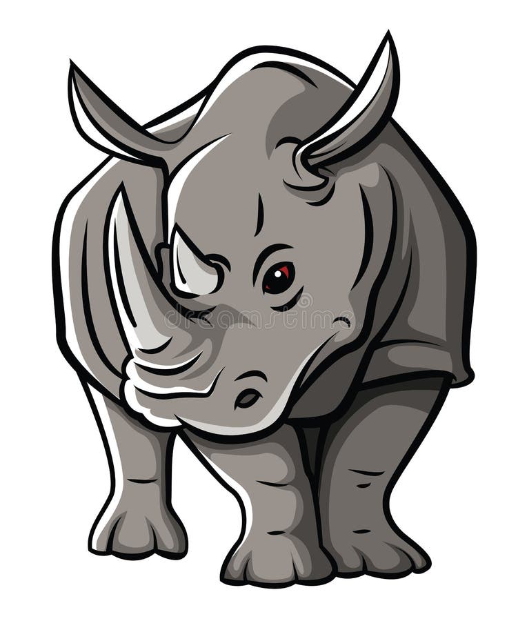 Rhinoceros Tattoo stock vector. Illustration of monochrome - 47882244 Rhinoceros Tattoo stock vector. Illustration of monochrome - 47882244