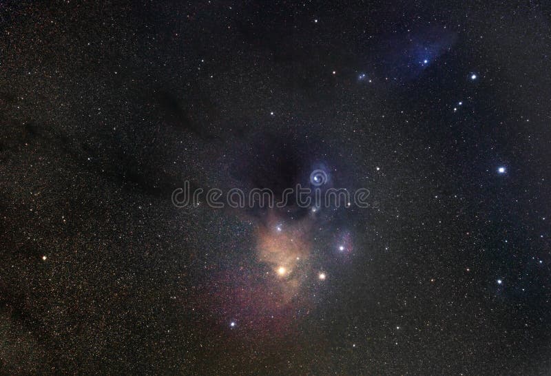 Rho Ophiuchi cloud complex stock photo. Image of dark - 225087060