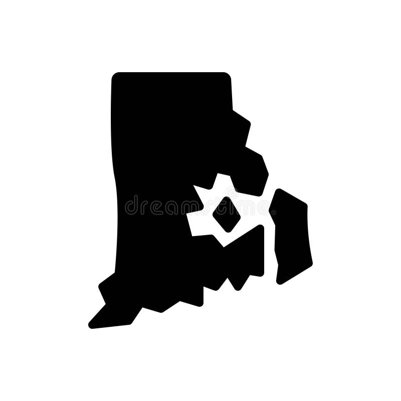 Black Solid Icon for Rhode, Continent and Country Stock Vector ...
