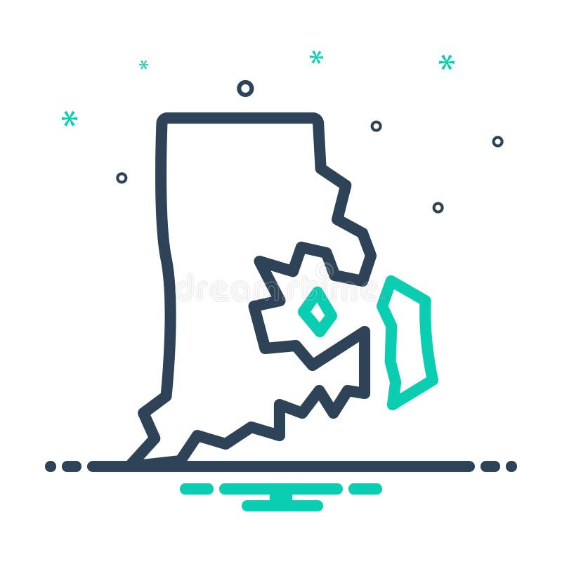 Mix Icon for Rhode, Continent and Country Stock Illustration ...